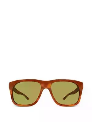 Gucci Geometric-frame Sunglasses - Brown
