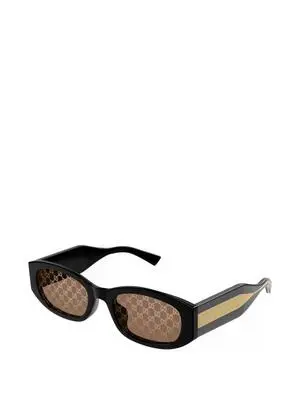 Gucci Geometric-frame Pattern Sunglasses