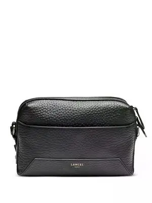 LANCEL Milo Grained-leather Bag - Black