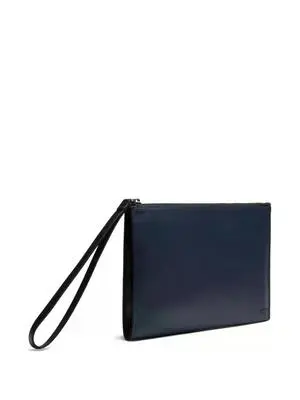 LANCEL Leon Zip Wristlet - Blue