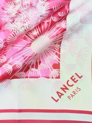 LANCEL Printed Silk Square Scarf