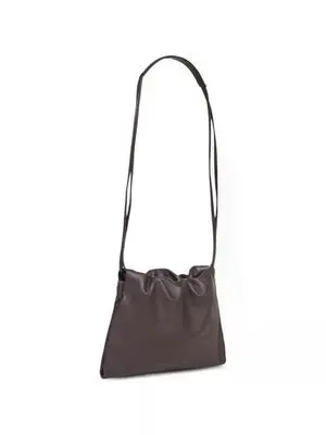 Brunello Cucinelli Gathered Leather Shoulder Bag