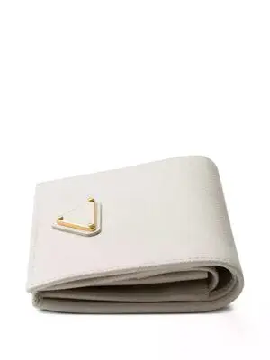 Prada Small Saffiano Leather Wallet - Neutrals