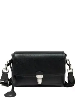 Bally Capitol Grained Leather Messenger Bag - Black