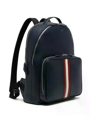 Bally Mythos Striped Leather Backpack