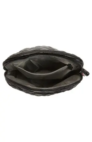Mz Wallace Medium Double Zip Quilted Cosmetics Pouch