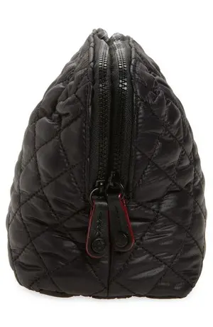 Mz Wallace Medium Double Zip Quilted Cosmetics Pouch