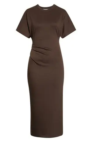 Vince Side Ruched Midi Dress - Willow