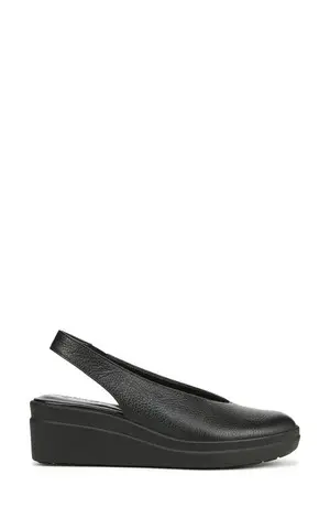 Naturalizer Sutton Slingback Platform Wedge Pumps - Black/black