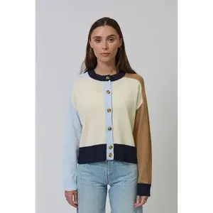 Central Park West Chloe Colorblock Cardigan