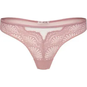 ADORE ME Sonja Thong Panties - Medium Beige