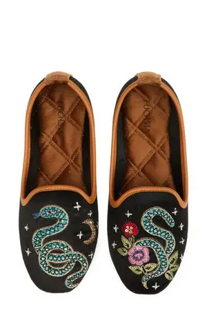 FUCHSIA Viper Mismatched Embroidered Loafer