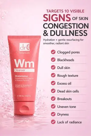 DR BOTANICALS Watermelon Superfood 2-in-1 Cleanser And Makeup Remover