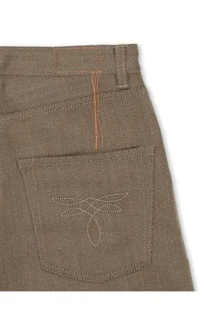 FORTELA Wide Leg Wool Trousers