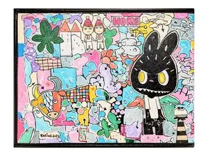 POP MART The Monsters Labubu 10th Anniversary Laptop Bag - Multicolor
