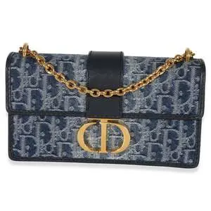 Dior Denim Oblique 30 Montaigne East-west