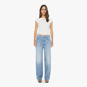 MOTHER The Delinquent Button Nerdy Jeans - Light Blue