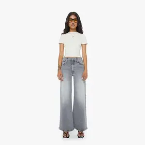 MOTHER The Lil Hustler Roller Skimp Catch Me Outside Jeans - Grey