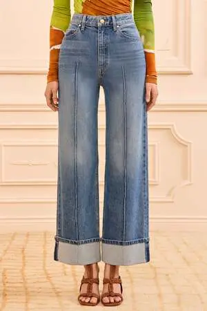 Ulla Johnson The Genevieve Stretch Pintuck Jean