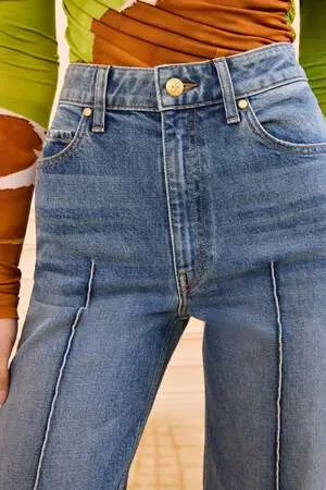 Ulla Johnson The Genevieve Stretch Pintuck Jean