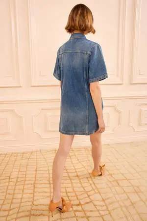 Ulla Johnson The Painters Denim Mini Dress