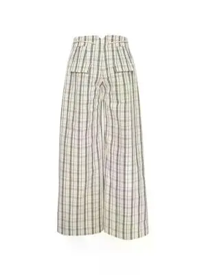 LEE MATHEWS Check Trousers