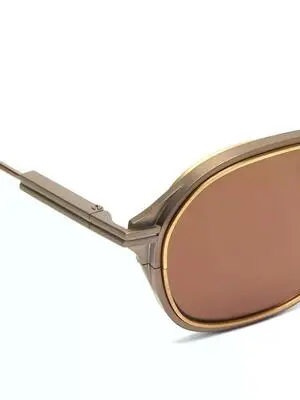 Zegna Round Frame Sunglasses