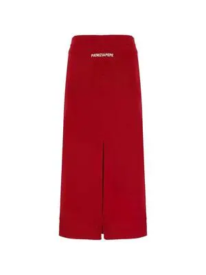 Patrizia Pepe Ribbed Skirt With Split Detail