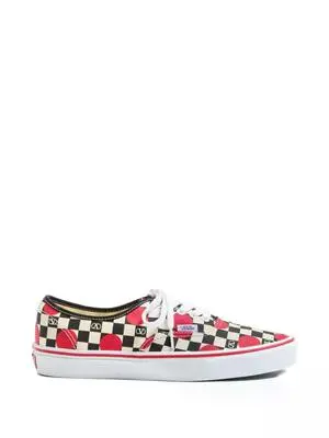 VANS Vlogo Checkerboard Print Sneakers - White