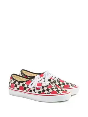 VANS Vlogo Checkerboard Print Sneakers - White