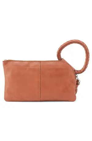 Hobo Leather Wristlet With Tassel