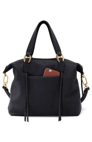 Hobo Harley Leather Satchel - Black