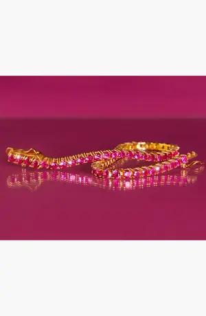 AURATE 6ct Ruby Tennis Bracelet