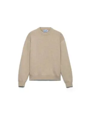 Prada Re-cashmere Crew-neck Sweater - Neutral