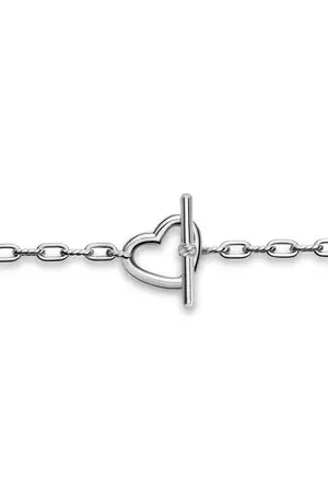 David Yurman Madison® Heart Toggle Chain Necklace - Silver Dome