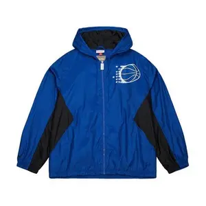 Mitchell & Ness Orlando Magic Playmaker Full-zip Hooded Windbreaker Jacket