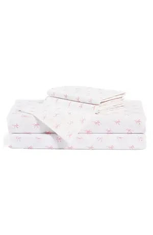 PETITE PLUME Cotton Sheet Set - White