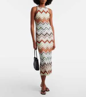 Missoni Zigzag Knitted Midi Dress