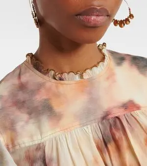 MARANT ETOILE Daliyane Printed Cotton Top - Multicoloured