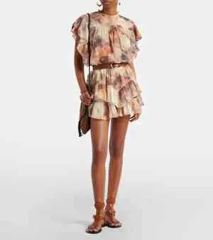 MARANT ETOILE Daliyane Printed Cotton Top - Multicoloured