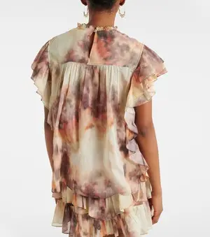 MARANT ETOILE Daliyane Printed Cotton Top - Multicoloured