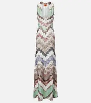 Missoni Zigzag Lamé Maxi Dress - Multicoloured
