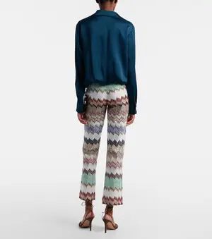 Missoni Zigzag Lame Cropped Pants