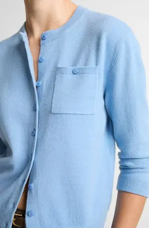 Vince Wool And Cashmere-blend Cardigan With Pocket - Hydra