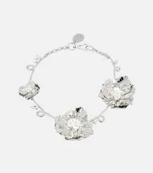 Simone Rocha Turbo Blooming Poppy Choker - Silver