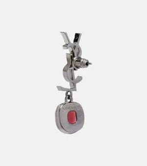 Saint Laurent Cassandre Embellished Drop Earrings