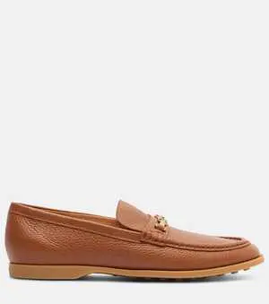 TOD'S Leather Loafers - Brown