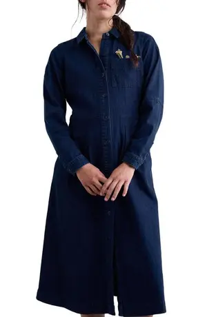 SEASALT CORNWALL Outlines Denim Shirt Dress