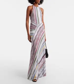 Missoni Zigzag Knitted Maxi Dress