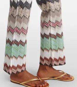 Missoni Zigzag Lamé Cropped Pants